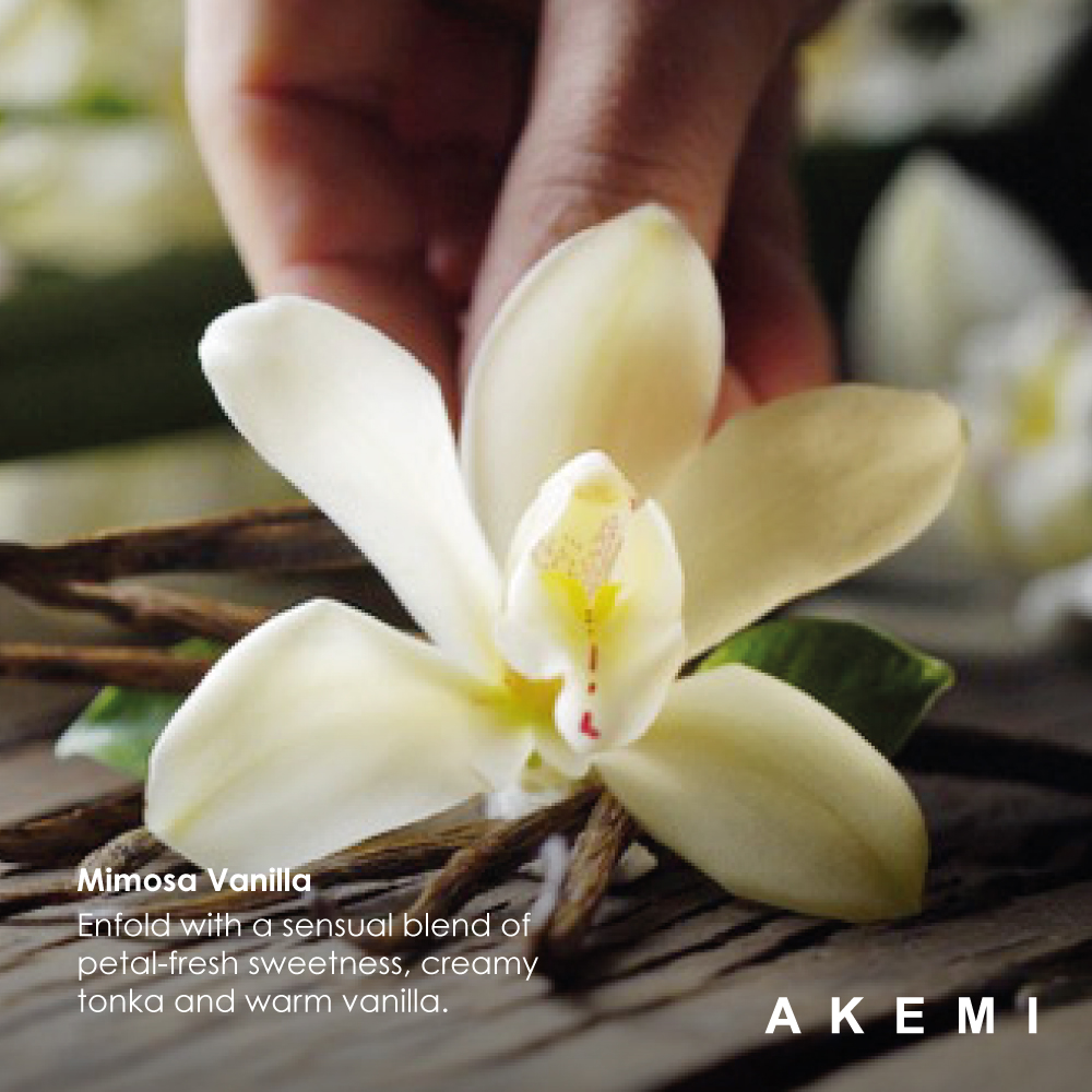 AKEMI Ever Sense Reed Diffuser Home Fragrance (200ml) Mimosa Vanilla ...