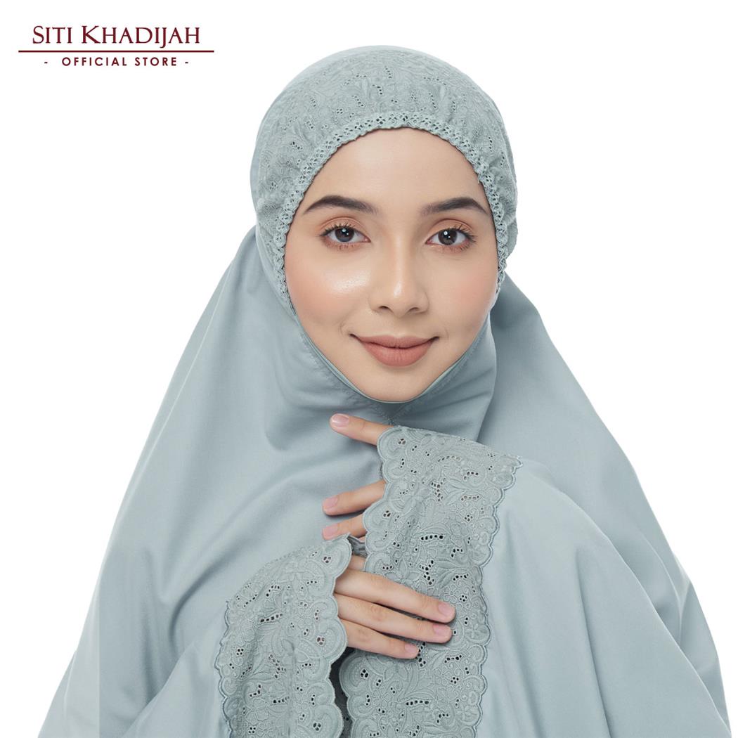 Siti Khadijah Telekung Signature Sierra in Soft Teal ( L) - Temptations ...