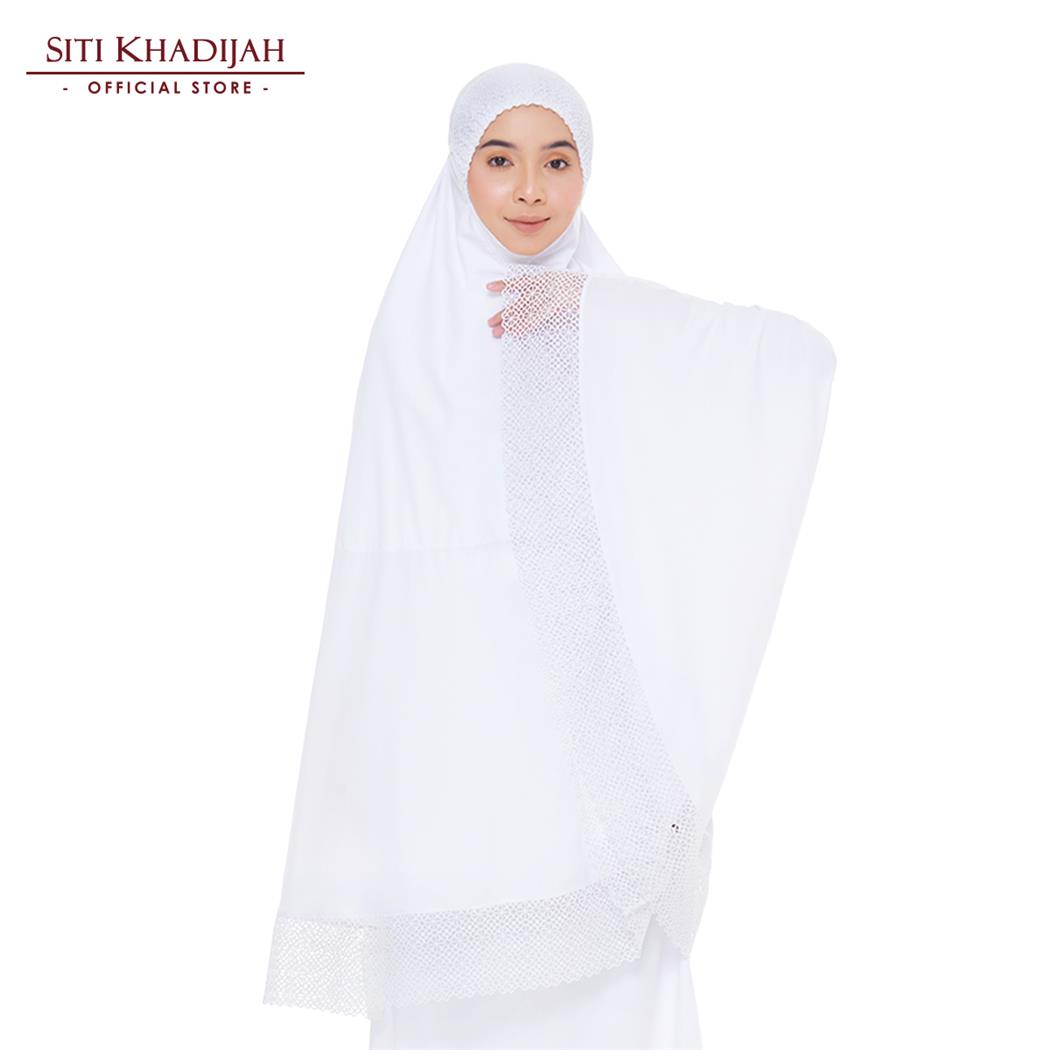Siti Khadijah Telekung Modish Lian Li in White ( M) - Temptations ...